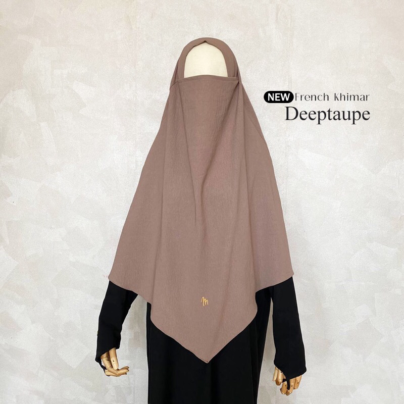 Jual Maslaha Niqab l New French Khimar l Daily French Khimar Crinkle Free Cadar/Niqab | Shopee ...