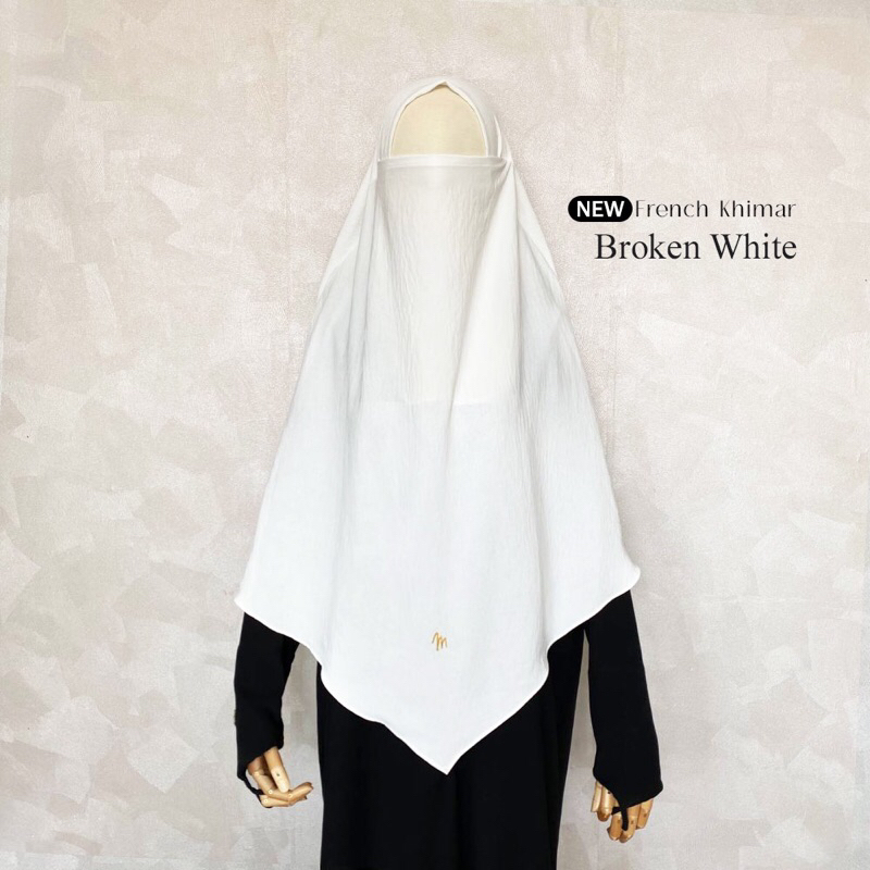 Jual Maslaha Niqab l New French Khimar l Daily French Khimar Crinkle Free Cadar/Niqab | Shopee ...