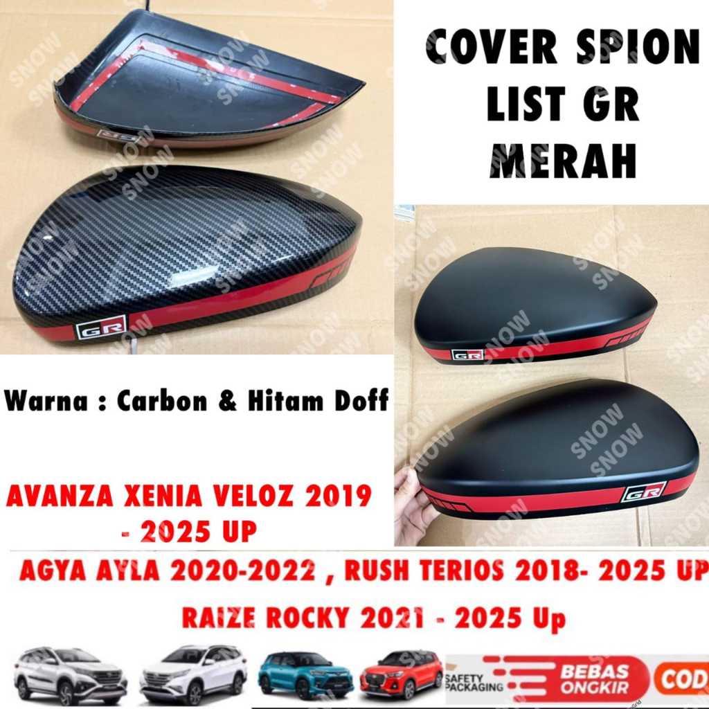 Jual Spion Cover Rush Terios Agya Ayla Raize Rocky 2018 Avanza Xenia ...