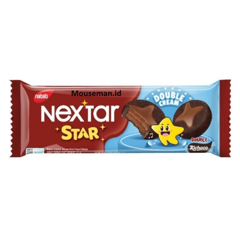 Jual Nabati Nextar Star Double Richoco Cream Biskuit Coklat dengan Krim Rasa Cokelat / Chocolate ...