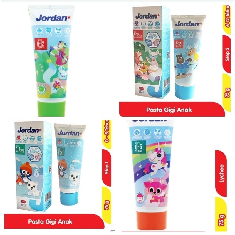 Jual Pasta Gigi Jordan Step 1 dan 2 | Shopee Indonesia