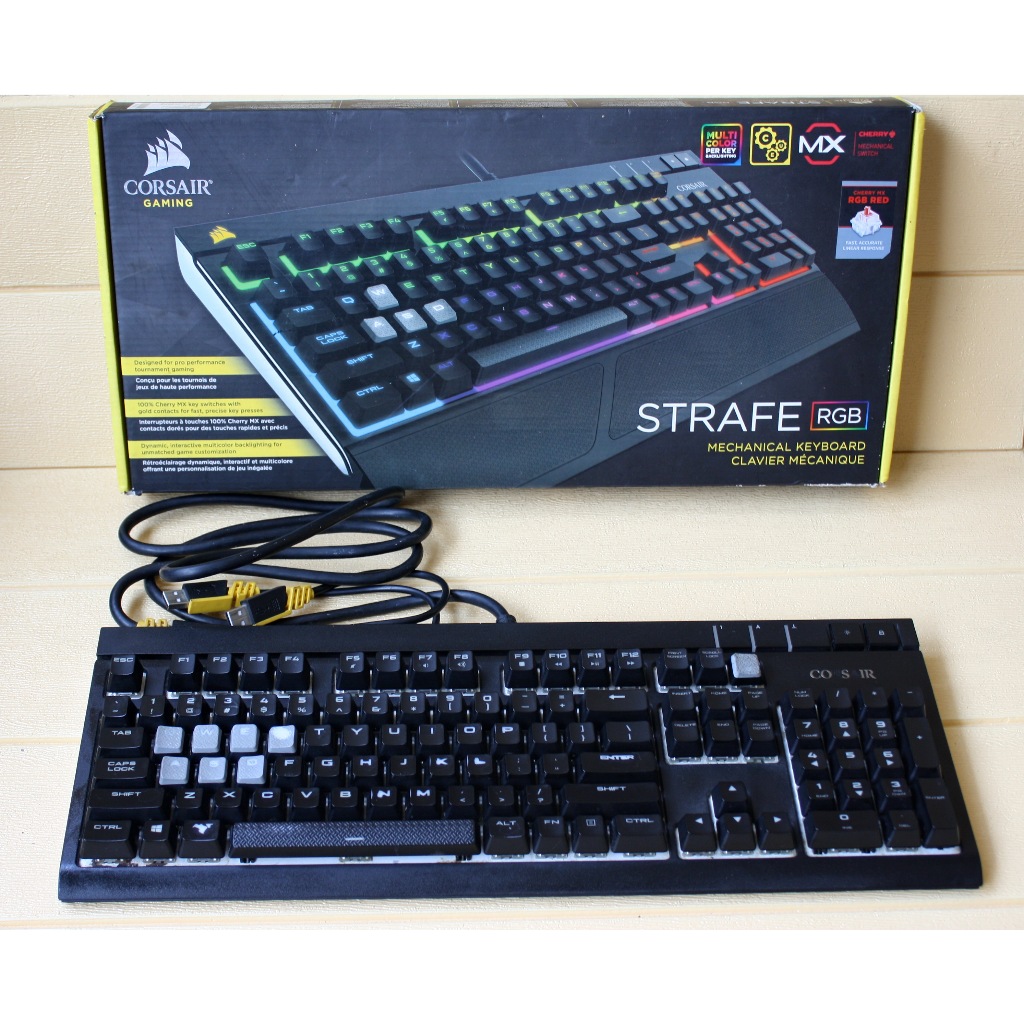 Jual KEYBOARD CORSAIR STRAFE RGB Mechanical Gaming Keyboard PREMIUM ...