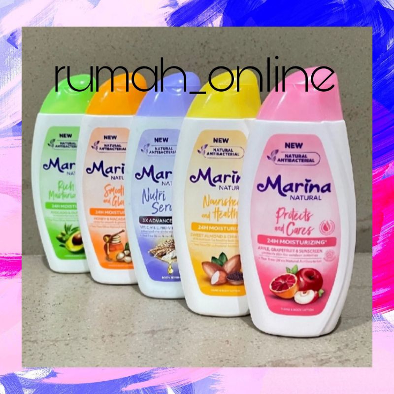 Jual Marina Hand Body Lotion Natural 24h All Variant 190ml | Shopee Indonesia