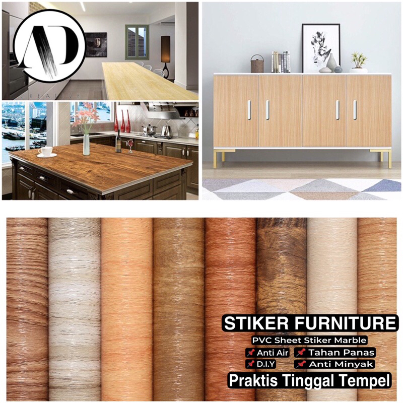 Jual stiker meja anti air, anti minyak dan tahan panas Walpaper dapur ...