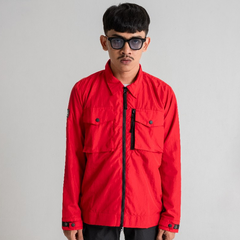 Jual Troublemaker | Overshirt Jacket - Buckingham Red | Shopee Indonesia