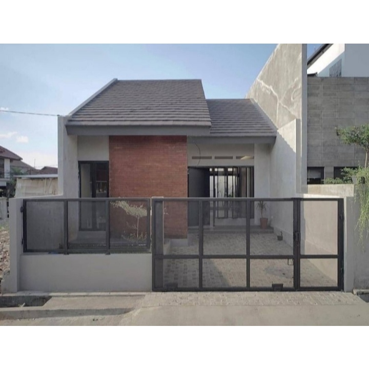 Jual pagar minimalis sidoarjo bahan plat expanded | Shopee Indonesia