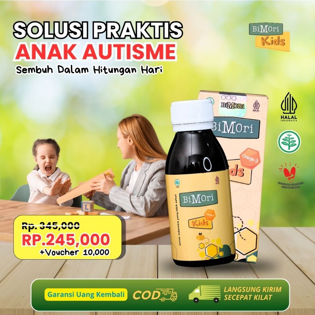 Jual Bimori Kids Obat Autisme Anak Herbal Untuk Hiperaktif Adhd Extrak ...