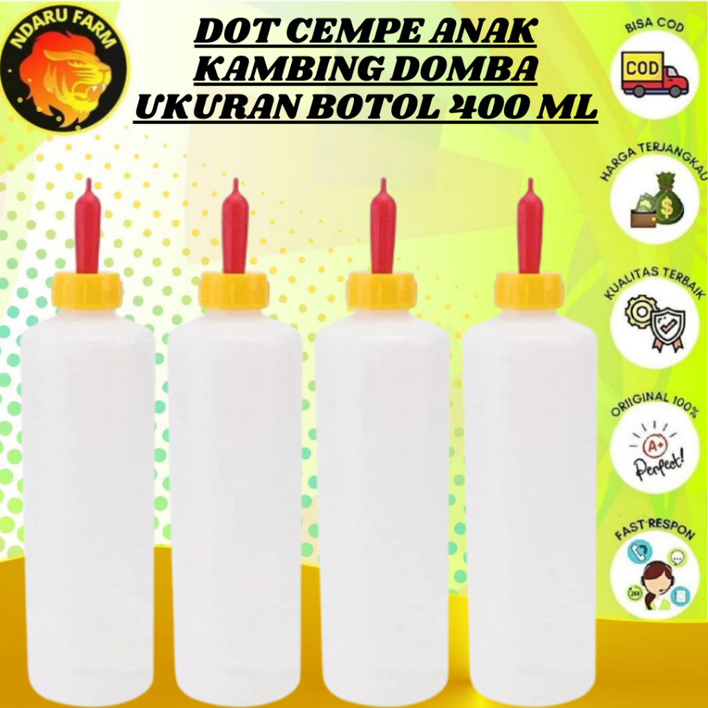 Jual DOT CEMPE ANAK KAMBING DOMBA UKURAN BOTOL 400 ML HEWAN PELIHARAAN ...