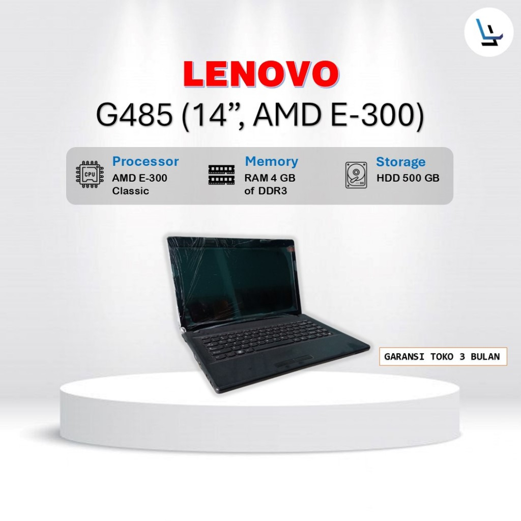 Jual Laptop Lenovo G485 AMD E300 HDD 500 GB RAM 4 GB Second | Shopee ...