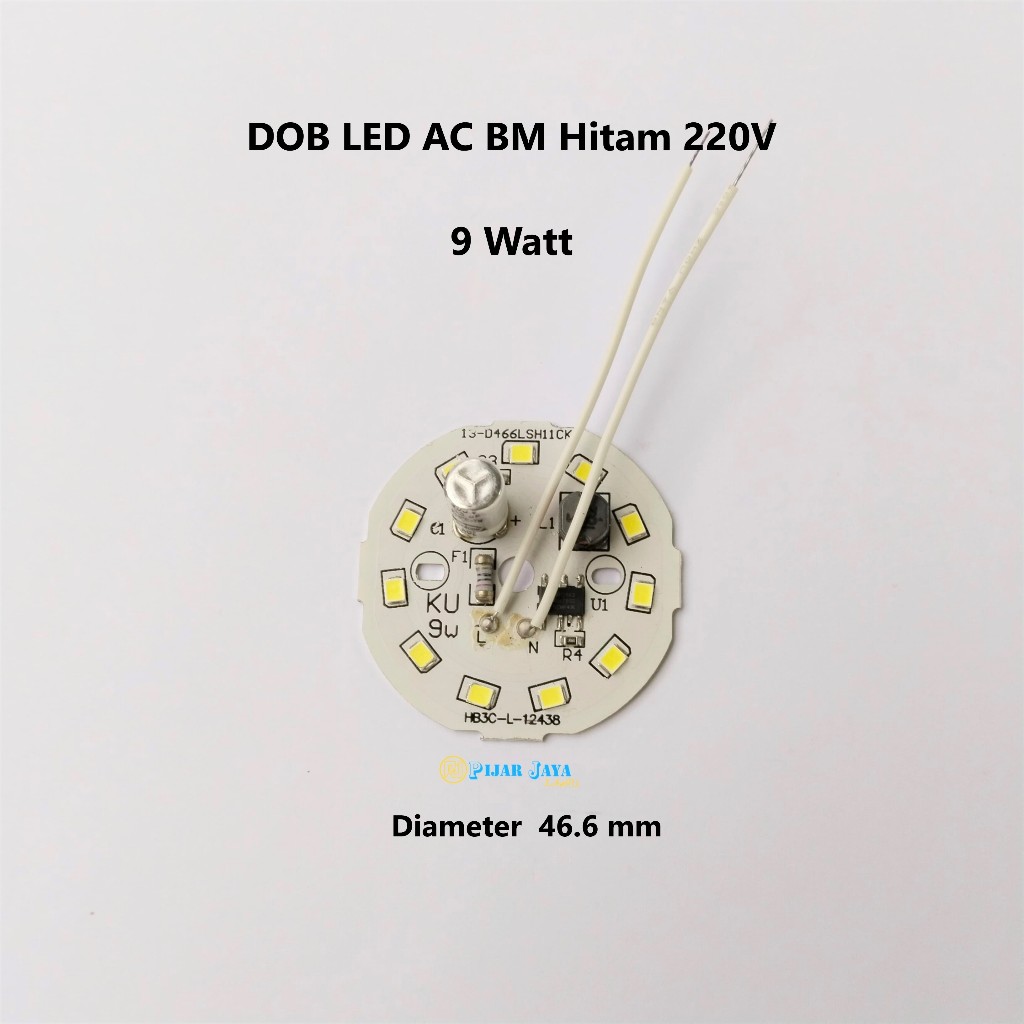 Jual PCB Lampu LED AC BM Hitam Watt Lengkap 3 5 7 9 12 15 18 20 27 30 ...