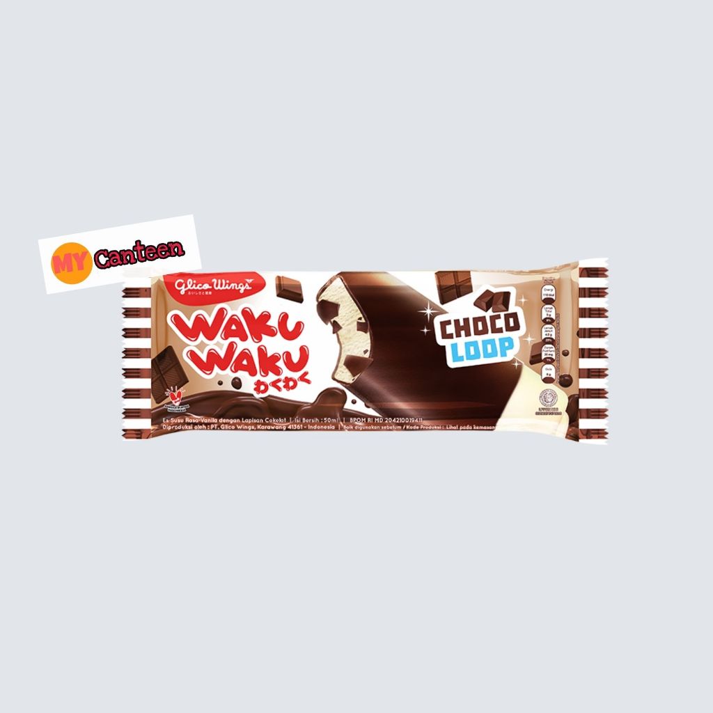 Jual Ice Cream Glico Waku Waku Choco Loop Shopee Indonesia