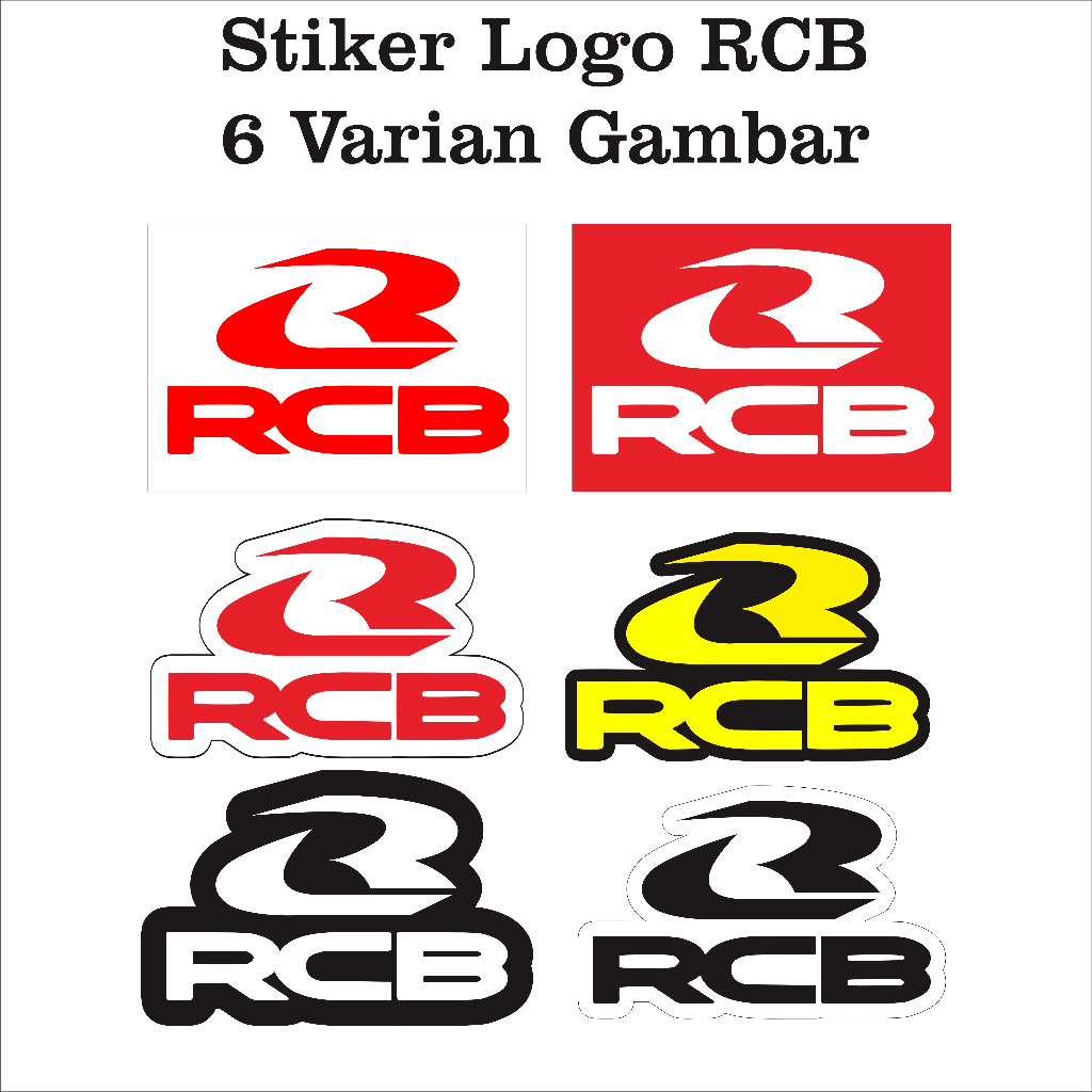 Jual STIKER LOGO RCB / STIKER LOGO RACING BOY PRINT WATERPROOF ...