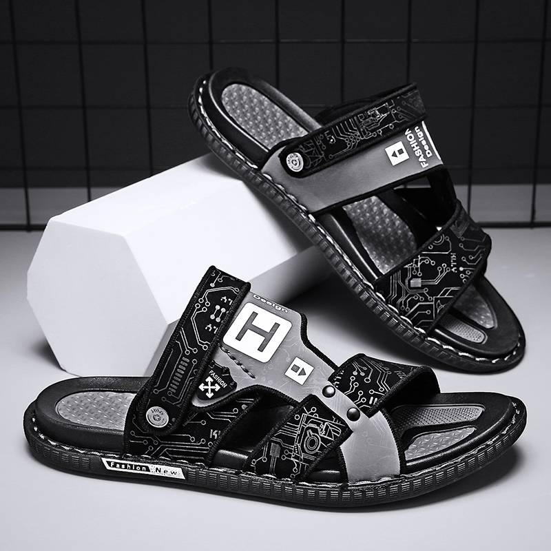 Jual sandal pria keren kulit sandal gunung outdoor sandal laki laki ...