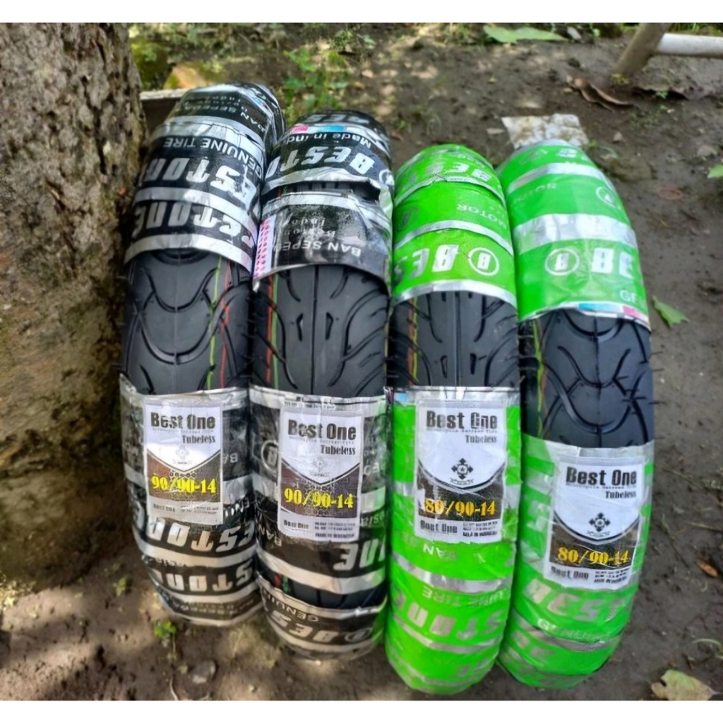 Jual ban metic ring 14 tubeless sepasang depan belakang ukuran 80/90 14 ...