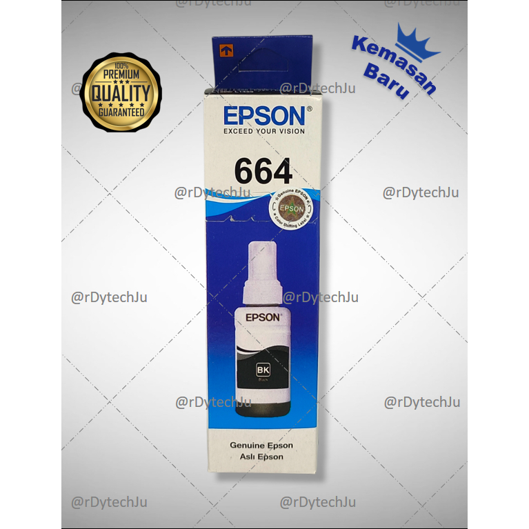 Jual Tinta Epson 664 Untuk Printer L100 L110 L111 L120 L130 L132 L200 ...