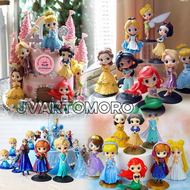 Jual Topper FIGURE DISNEY Princess Frozen Snowwhite Elsa Belle Ariel ...