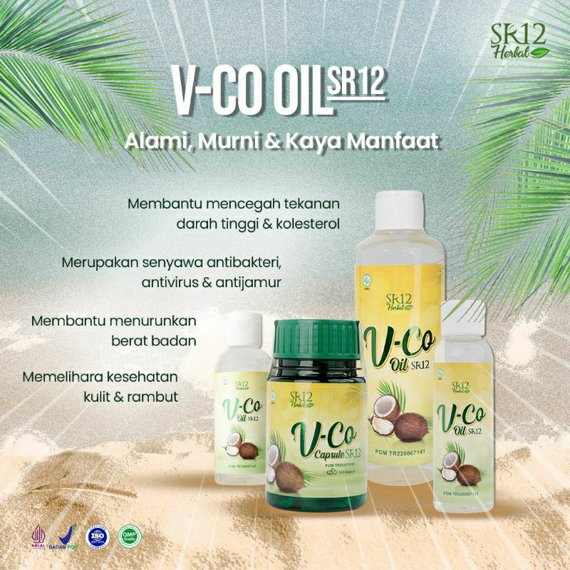 Jual SR12 VCO OIL MINYAK KELAPA MURNI/ VIRGIN COCONUT OIL SR12 | Shopee ...