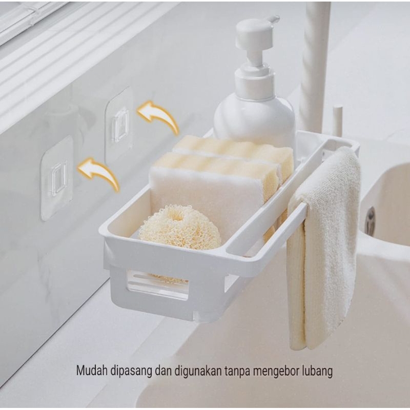 Jual Rak Tempel Dinding Rak Sabun Rak Kain Lap Rak Dapur Rak Gantung ...
