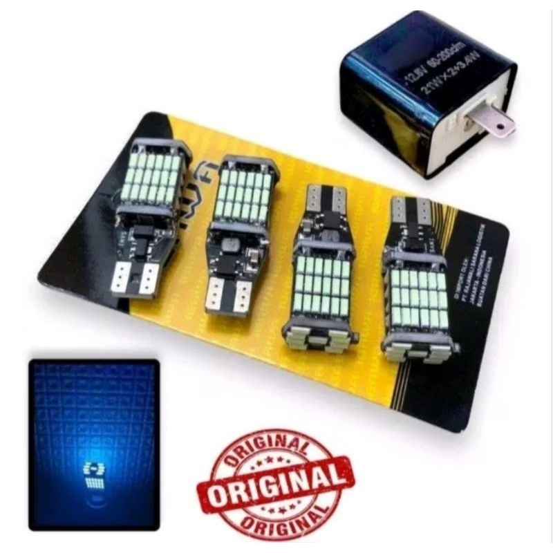 Jual COD - PAKET HEMAT - sen dajjal T10 T15 plus flasher sen cr7 ...