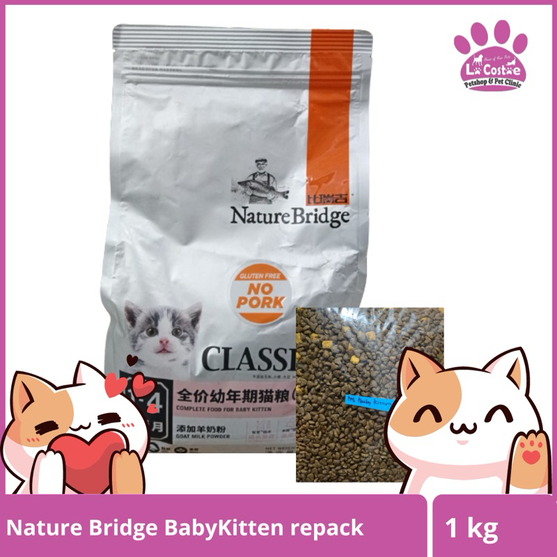 Jual Nature Bridge Baby kitten repack 1kg | Shopee Indonesia