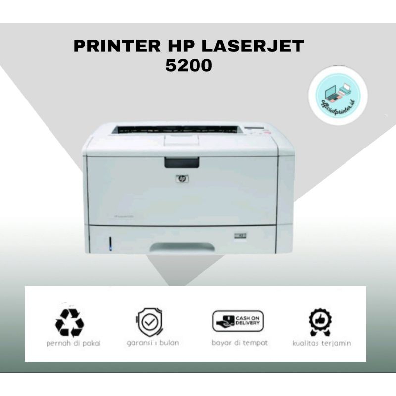 Jual Printer Laser Hp Lj 5200 5200n 5200dn 5200tn Paper Printer A3 ...