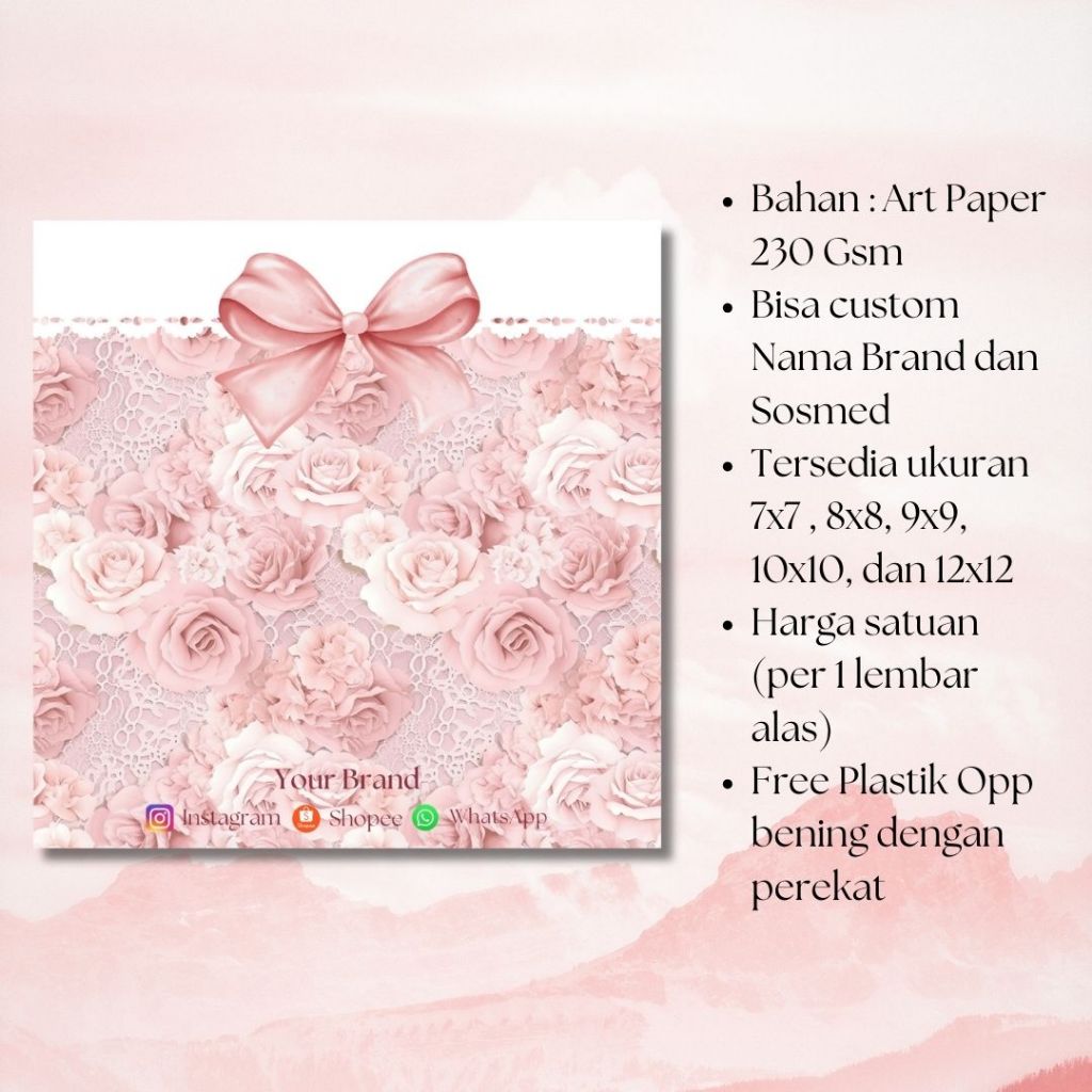 Jual ALAS PACKING GELANG DAN AKSESORIS TEMA COQUETTE | ALAS PACKING ...