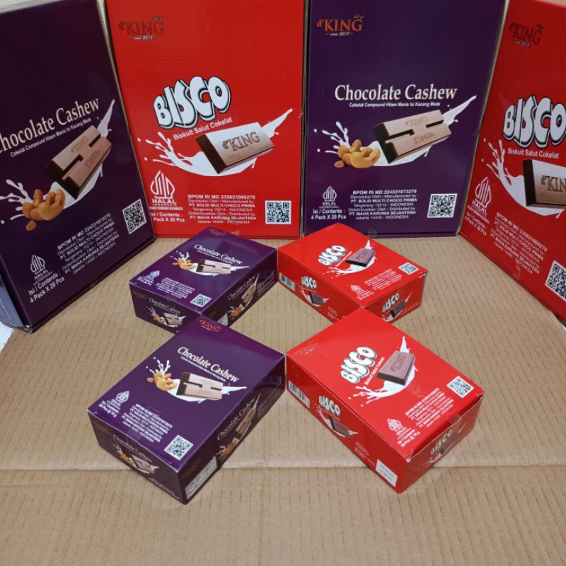 Jual 1 dus isi 4 pack Chocolat Cashew mix Cokelat Bisco | Shopee Indonesia