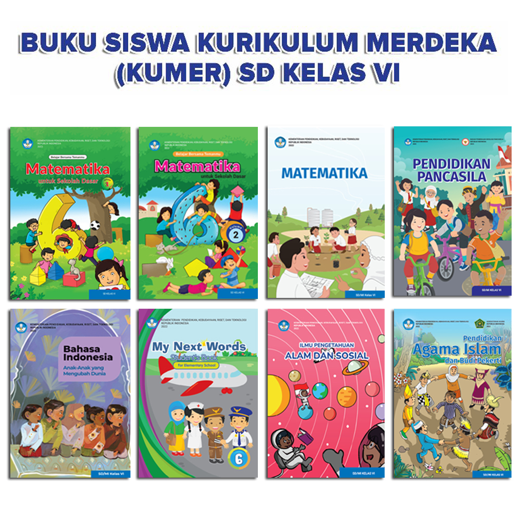 Jual Buku Paket Pelajaran Kelas 6 SD Kurikulum Merdeka | Shopee Indonesia