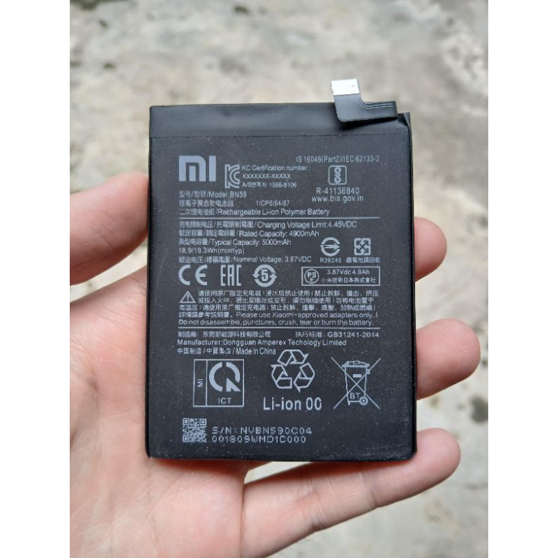 Jual BATRE BATERAI HP MODEL BN59 XIAOMI REDMI NOTE 10 4G / NOTE 10S 4G ...