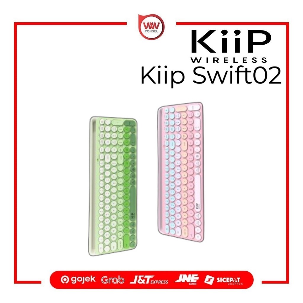 Jual KiiP Wireless Swift02 Keyboard Bluetooth Multi-Device Dual Mode ...