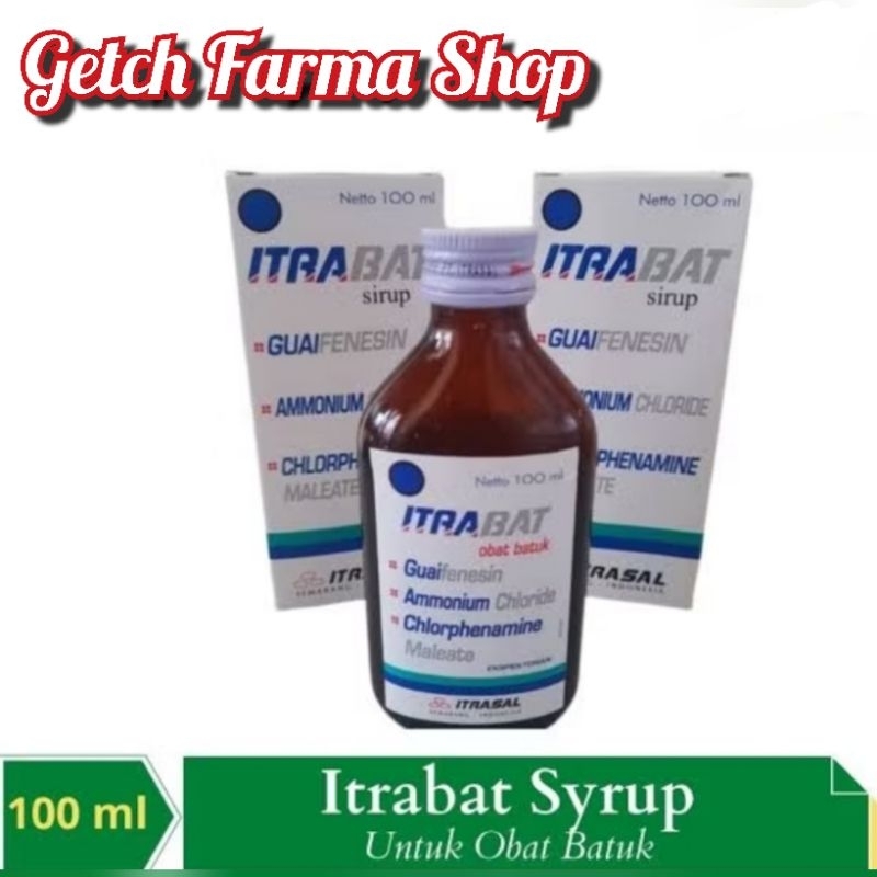 Jual Itrabat Syrup Batuk Berdahak Dan gatal Elergi Tenggorokan | Shopee ...