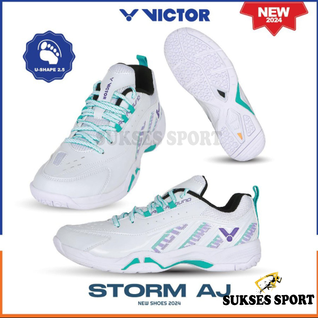 Jual Sepatu Bandminton VICTOR STORM AJ New Colour | Shopee Indonesia