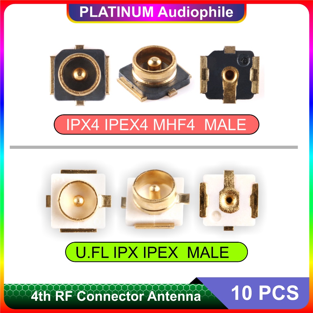 Jual Konektor IPX IPEX UFL MHF4 Male RF Coaxial Connector Antena 4th ...