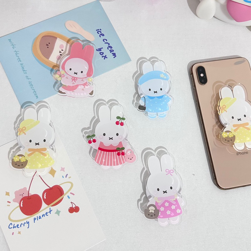 Jual miffy popsocket lucu bahan akrilik phone holder readystock ...