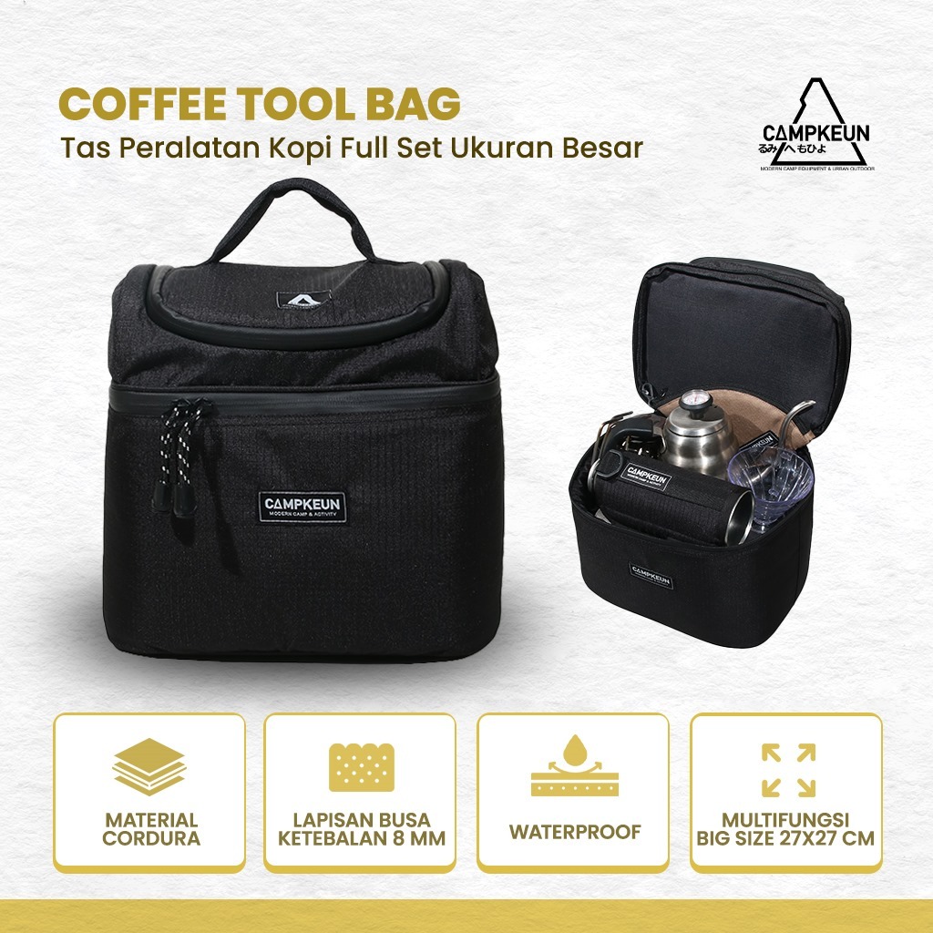 Jual Campkeun Coffee Tool Bag big size 27 x 27 cm dua lantai kokoh ...
