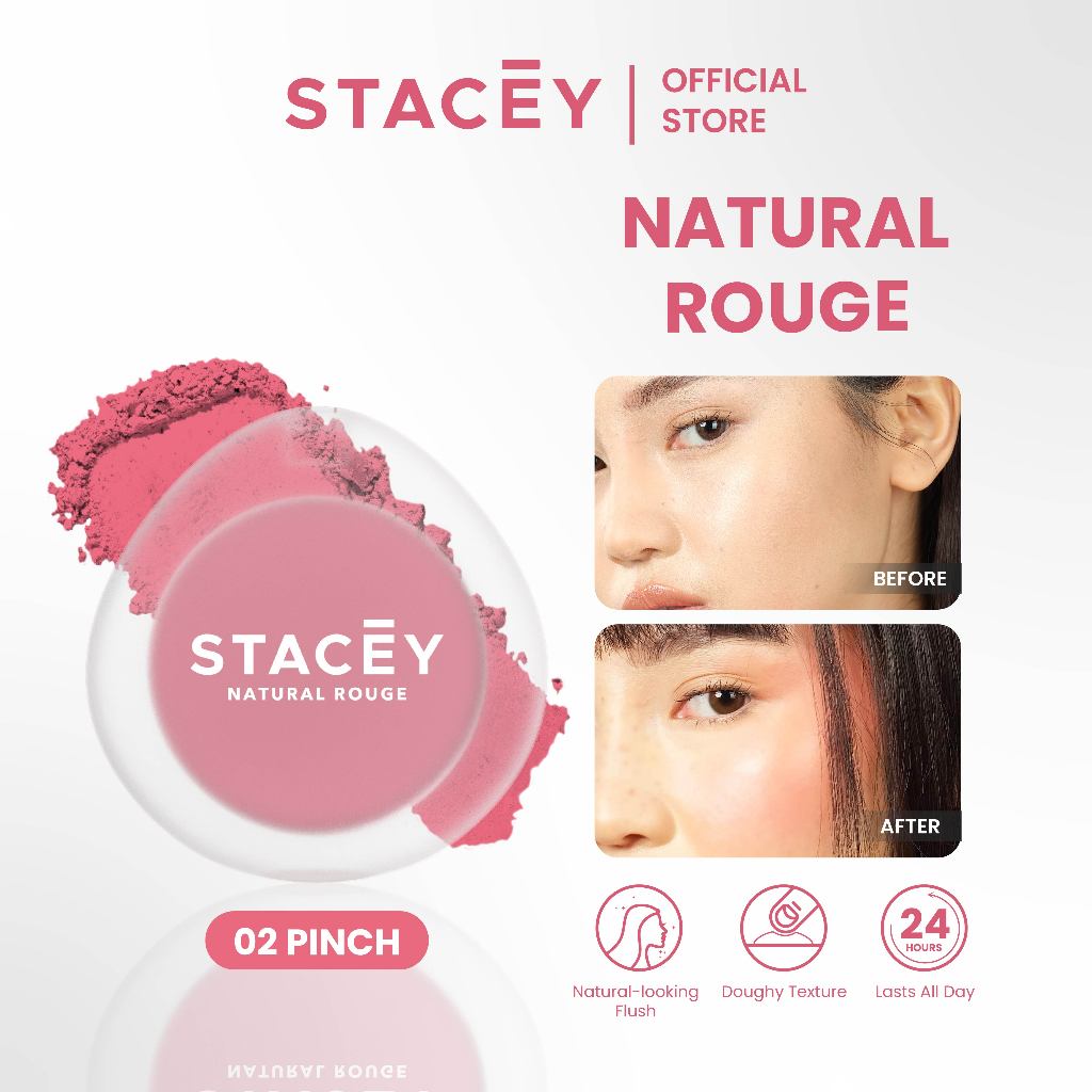 Jual Stacey Natural Rouge - Infused Blush on Creamy Pigmented | Shopee ...
