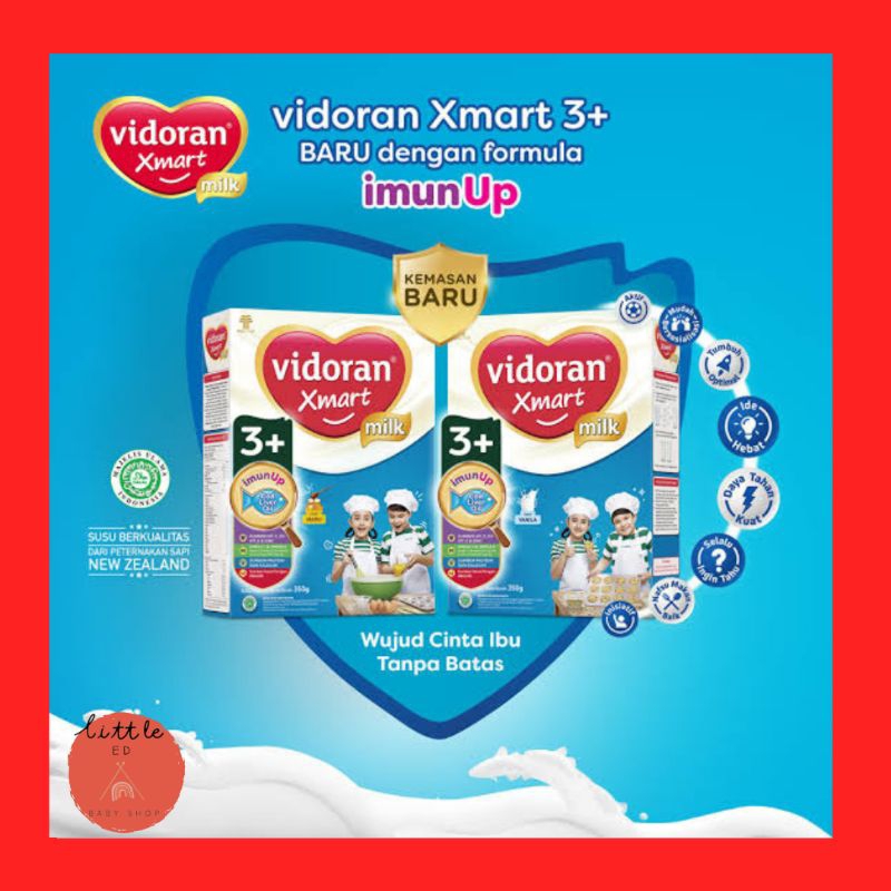 Jual VIDORAN XMART 3+ IMUN UP 925ML VANILA MADU 925ML | Shopee Indonesia