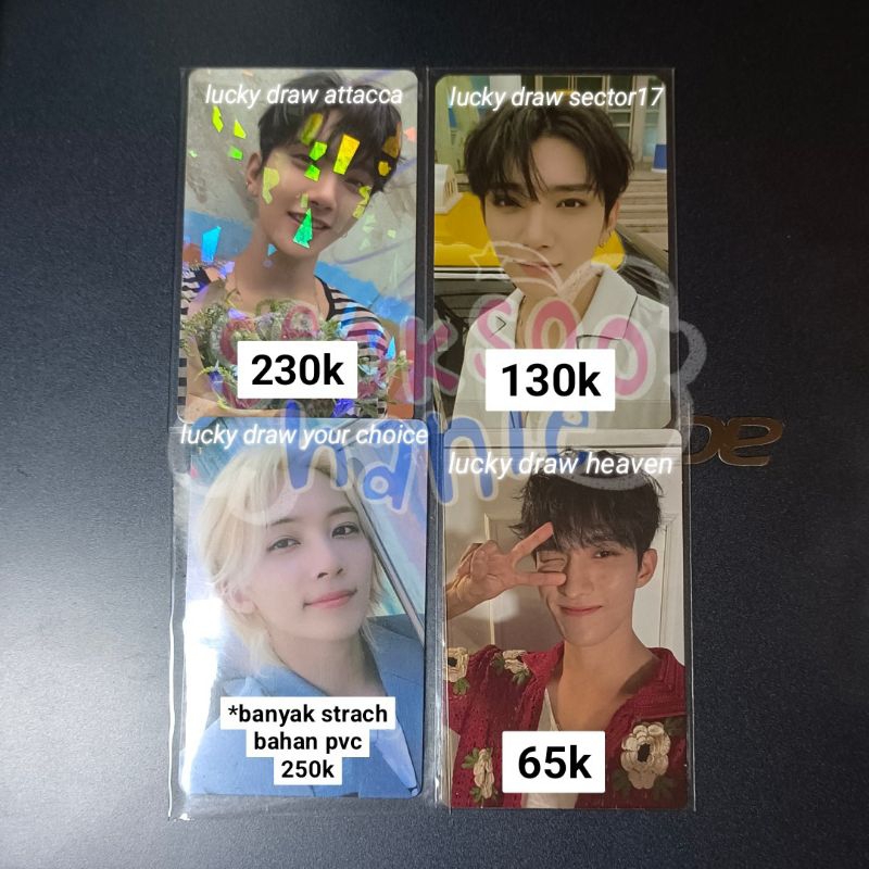 Jual photocard lucky draw seventeen joshua jeonghan dokyeom attacca sector17 your choice heaven ...