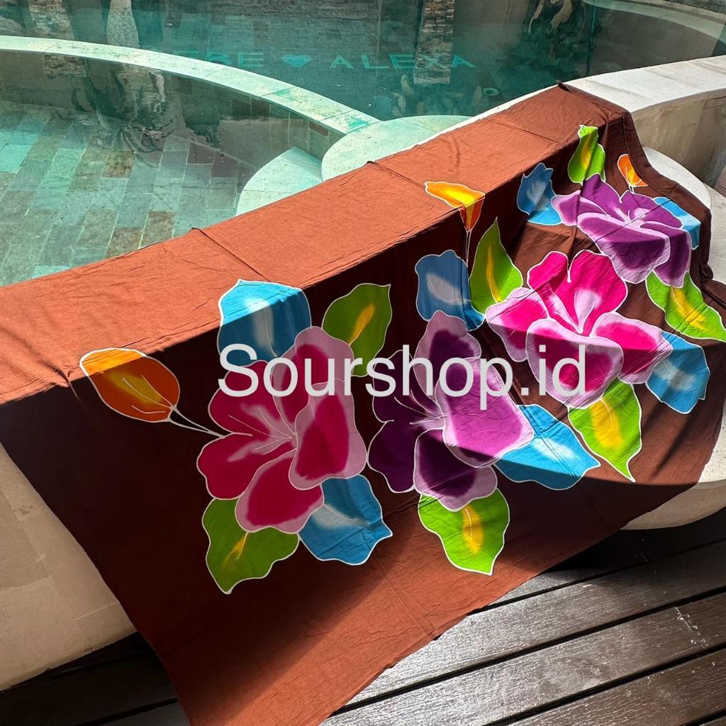 Jual Kain Pantai Bali Jumbo Premium 2 meter Part A | Kain Pantai Lukis Tebal Asli 200x123cm ...