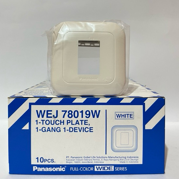 Jual Panasonic Plate 1 Gang 1 Device WEJ 78019W / Cover Saklar Tunggal ...