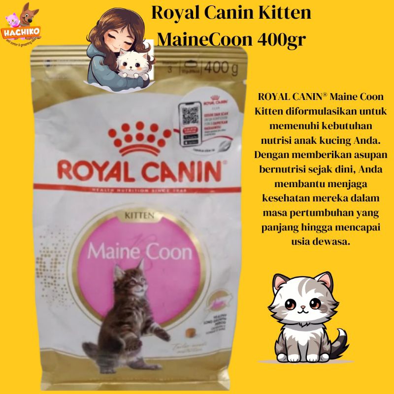 Jual Royal Canin Kitten Maine Coon 400gr/RC Kitten/RC Kitten Maine Coon ...