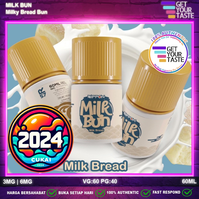 Jual Liquid R57 Nippon Milk Bun Milk Bread 60ML by Hero57 x PAN ...