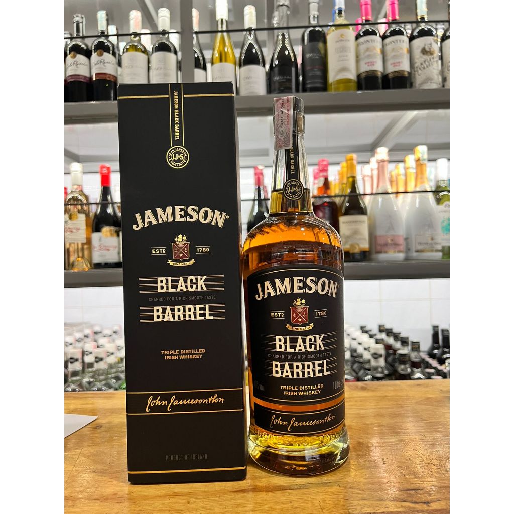 Jual (1 Liter / 1000 ml ) JOHN JAMESON BLACK BARREL 1000 ML JUMBO ...