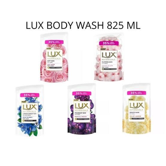 Jual Lux body wash shower sabun mandi cair kemasan ulang refill pack 825ml | Shopee Indonesia