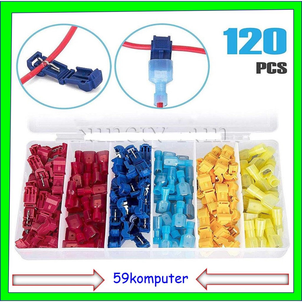 Jual Terminal Sambungan Kabel Listrik Cabang T-Tap 120 PCS Konektor ...