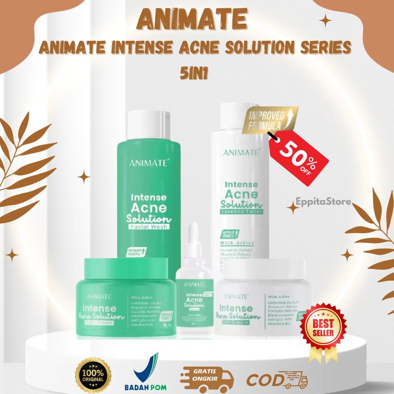 Jual (TERMURAH ANIMATE SKINCARE) Paket Animate Acne Solution Series ...