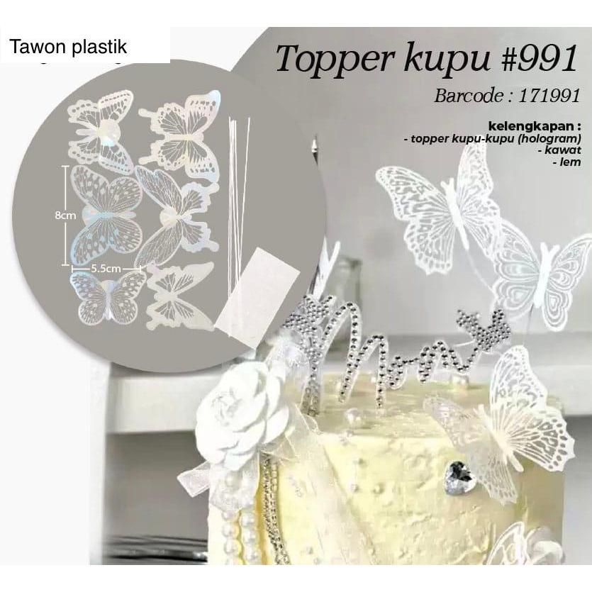 Jual Topper Hiasan Kupu-kupu / Butterfly Cake Topper Pink Unik dan ...