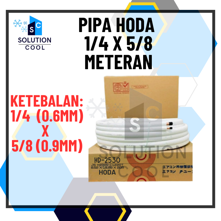 Jual Pipa AC Hoda 1/4 x 5/8 2530 Meteran | Shopee Indonesia