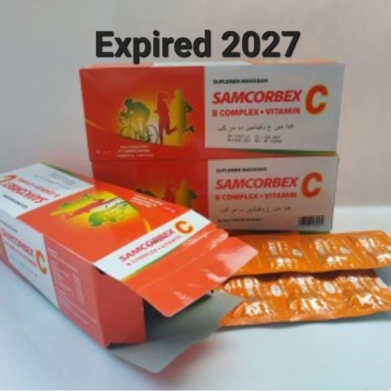 Jual SAMCORBEX 500mg / Vitamin C / B Komplex / Multivitamin setara ...
