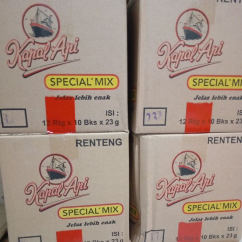 Jual Kopi Kapal Api Special Mix 23g 1 dus isi 12 renteng [120 sachet ...